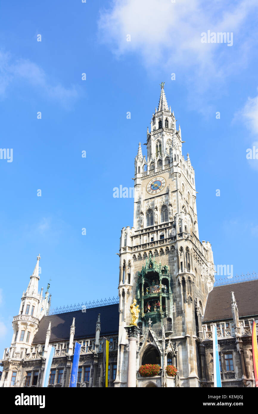 Neues Rathaus (New Town Hall), München, Munich, Oberbayern, Upper ...