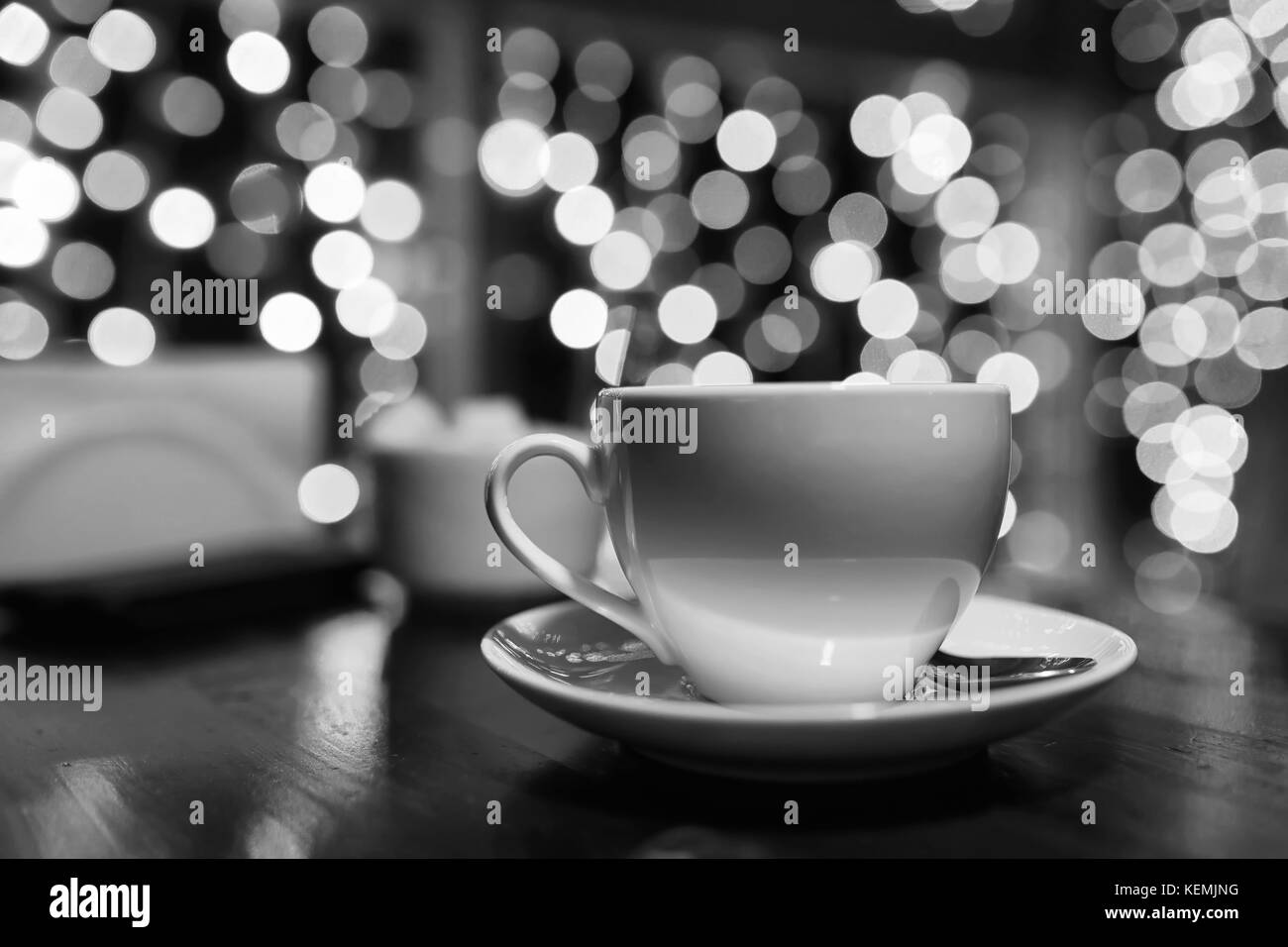 Objects in the cafe on the table Stock Photo - Alamy
