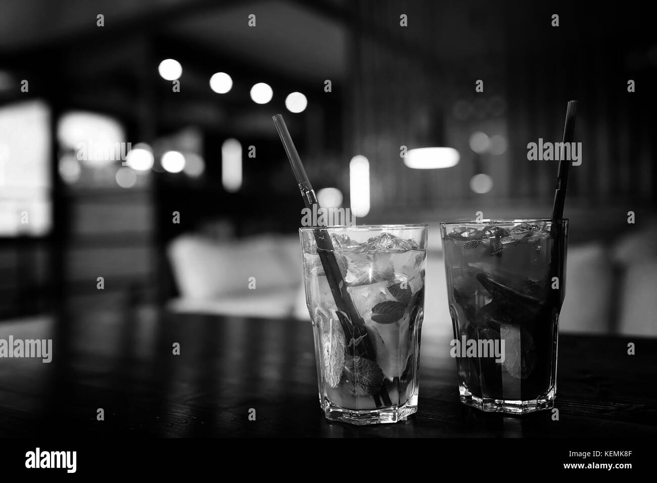 A table in a cafe objects Stock Photo - Alamy