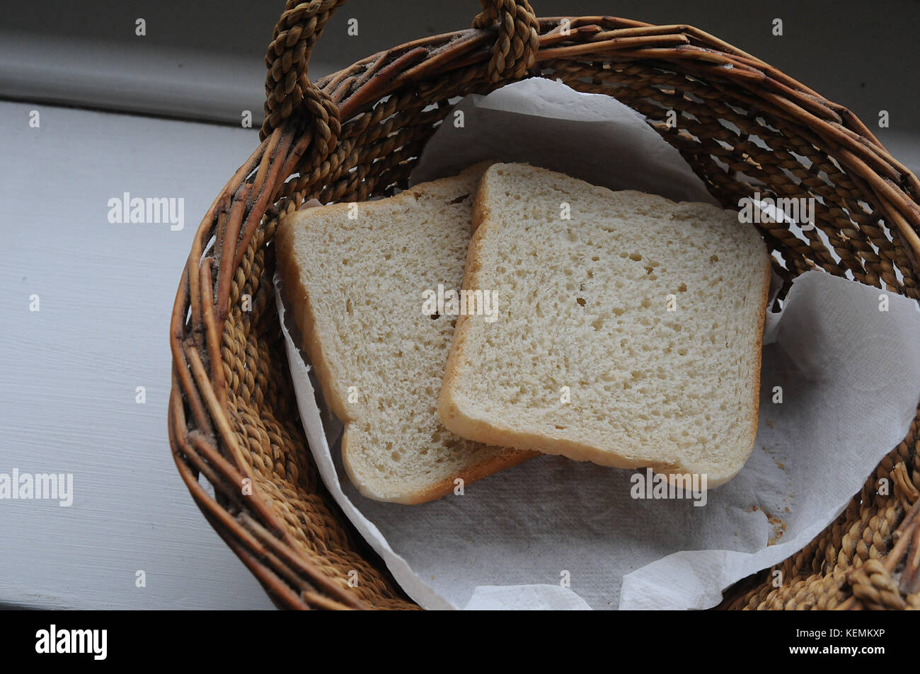 Kastrup/Copenhagen /Denmark - 22.October 2017. Two slices of toast ...
