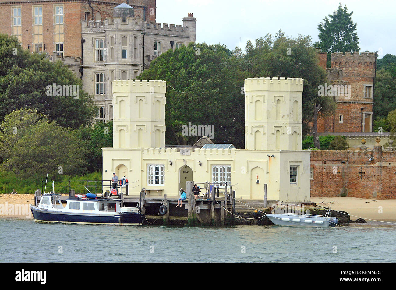 Brownsea Island and Castle, Poole Harbour, Dorset, UK Stock Photo - Alamy