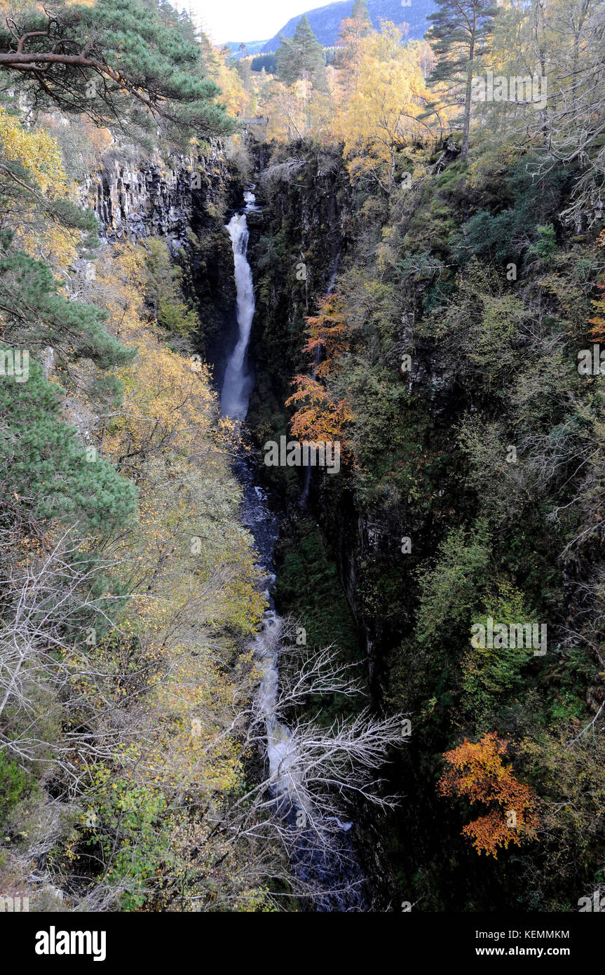 The Falls of Measach is the largest 45m drop waterfall in the ...
