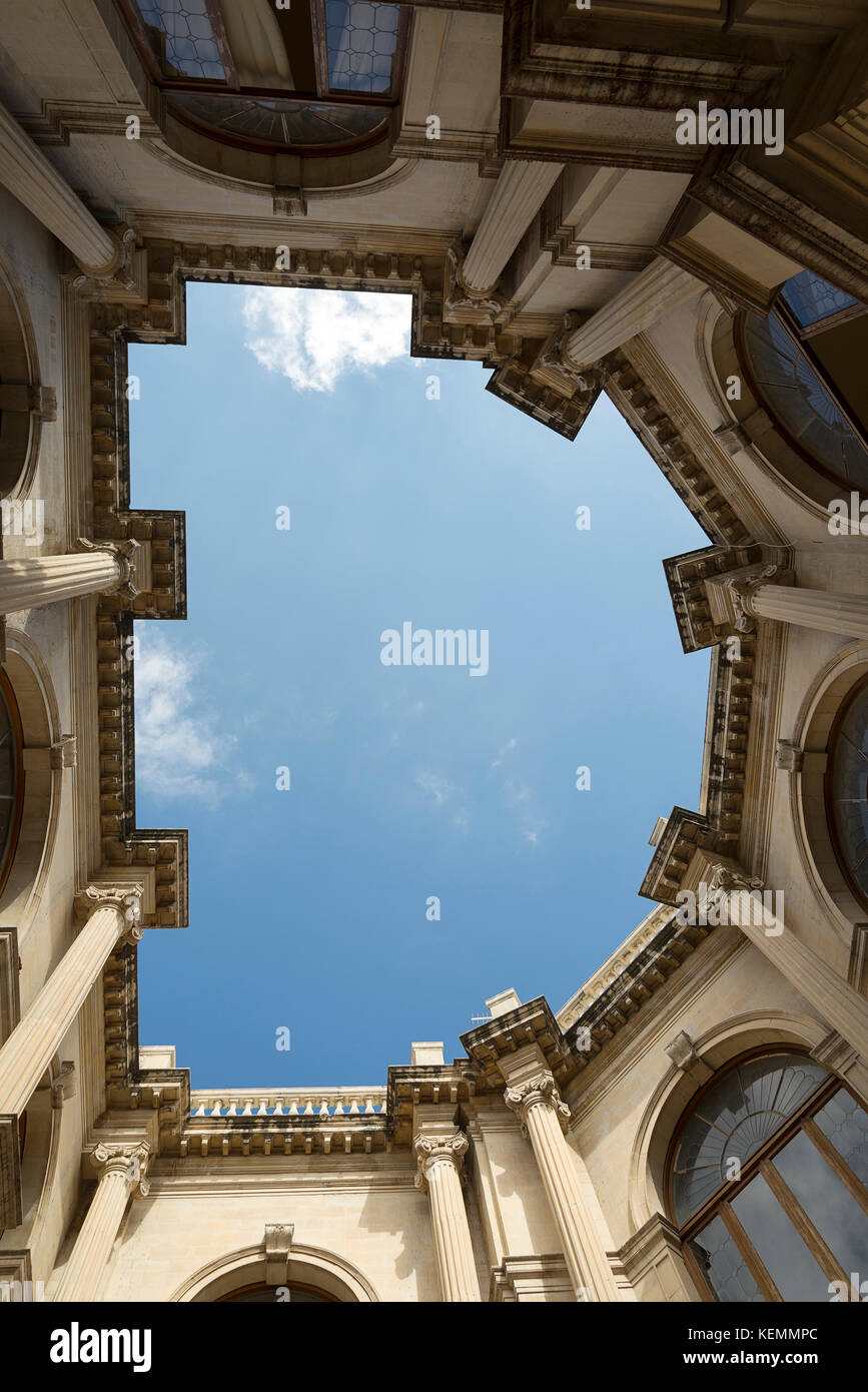 Old building view from the bottom to the top Stock Photo - Alamy