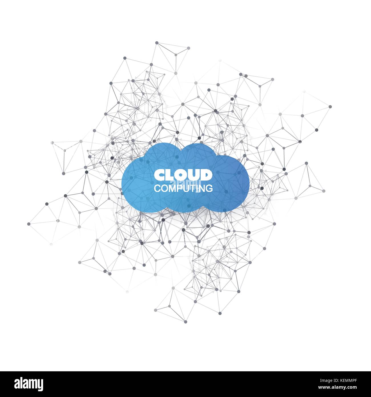 Cloud Computing Design Concept - Digital Network Connections ...