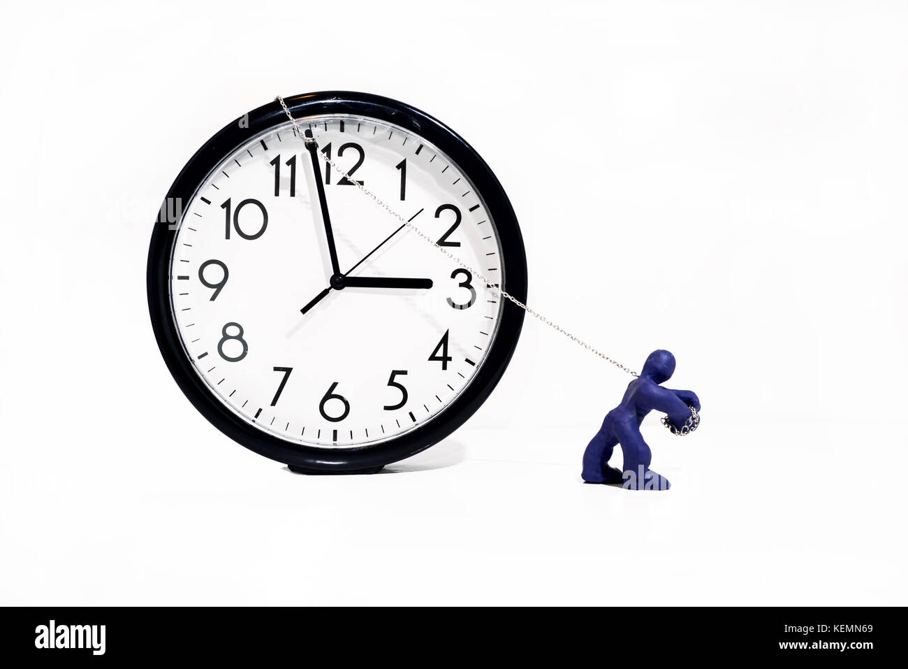 Turning back clock Cut Out Stock Images & Pictures - Alamy