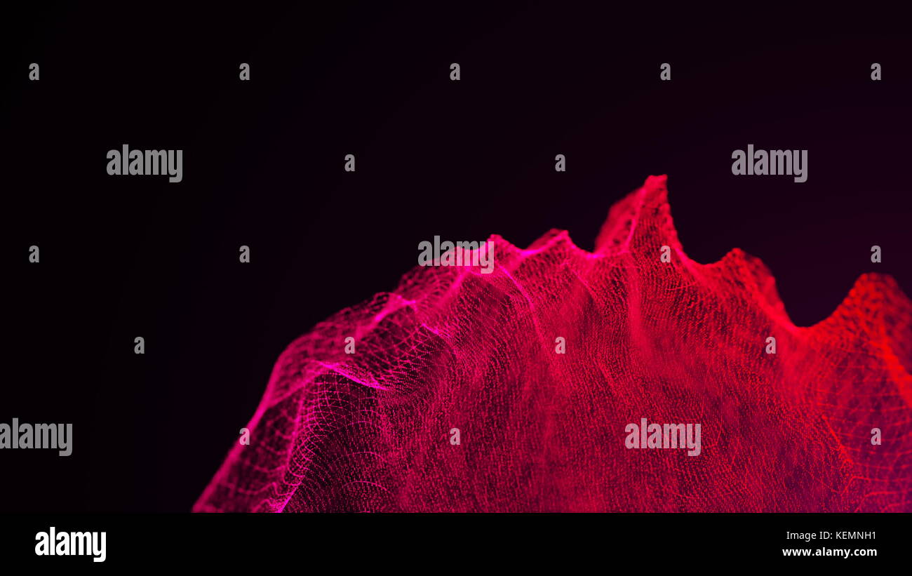 loopable abstract particle background, 3d render with depth of field Stock Photo - Alamy