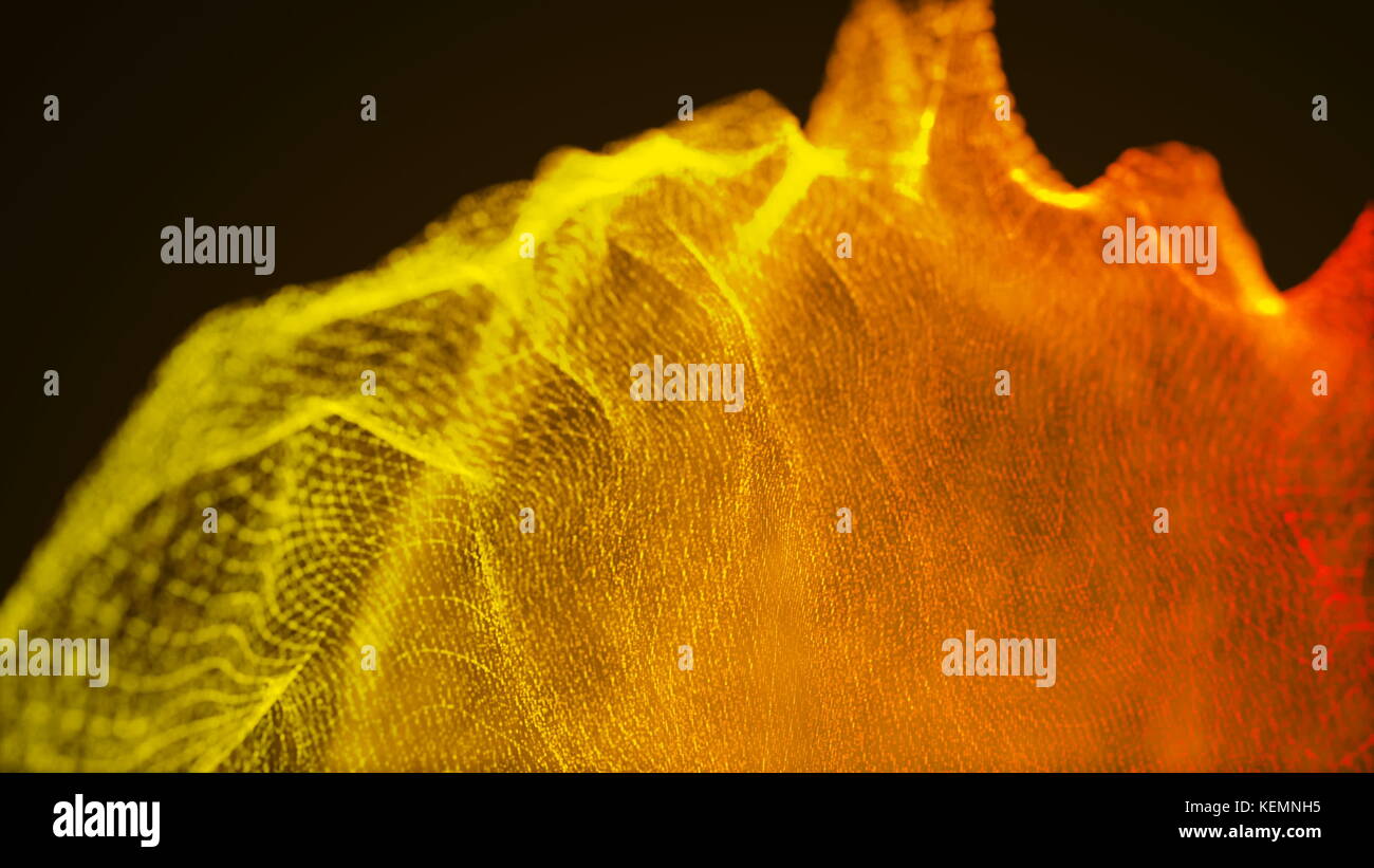 loopable abstract particle background, 3d render with depth of field Stock Photo - Alamy