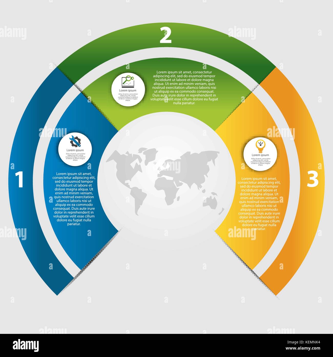 Modern vector illustration 3D. The template of a circular infographic ... Modern vector illustration 3D. The template of a circular infographic ...
