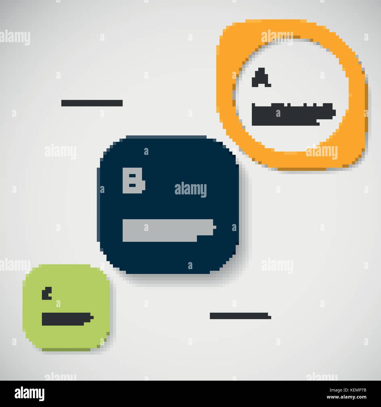 Vector color abstract shapes connection with text Stock Vector Image ...