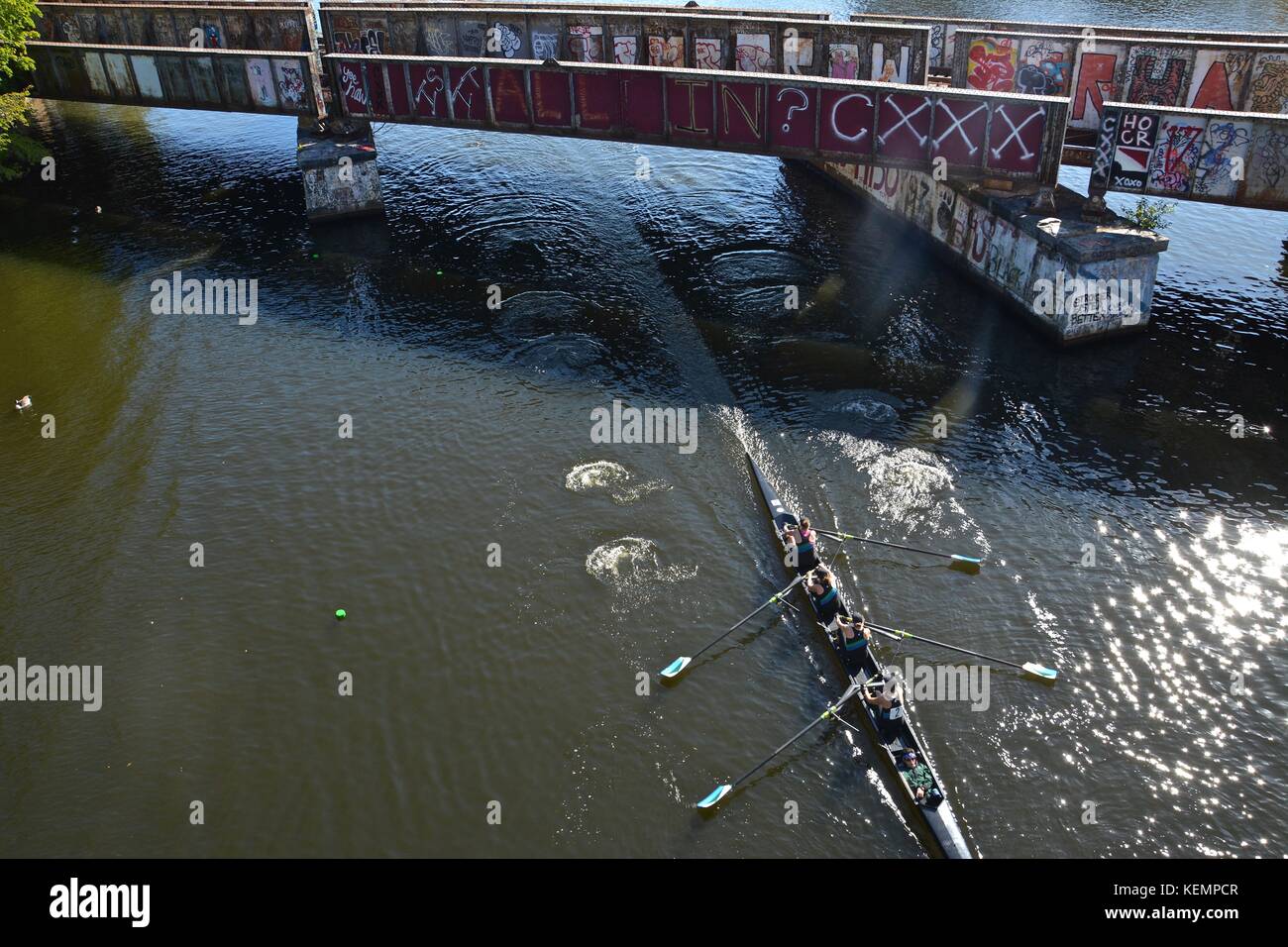 Rowers/Crew teams competing in the Head of the Charles Regatta during ...