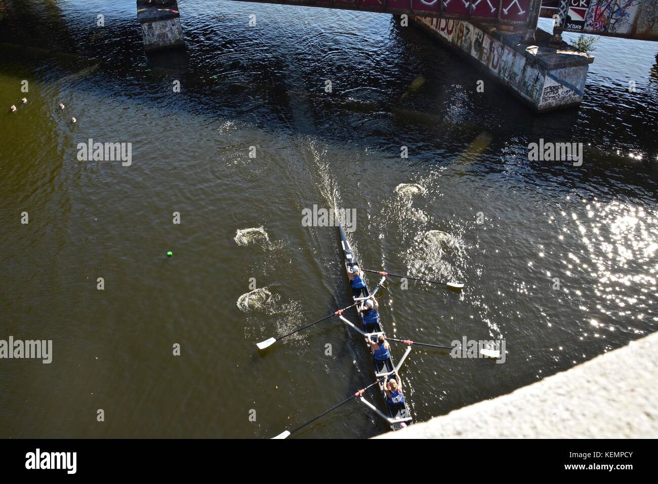 Rowers/Crew teams competing in the Head of the Charles Regatta during ...