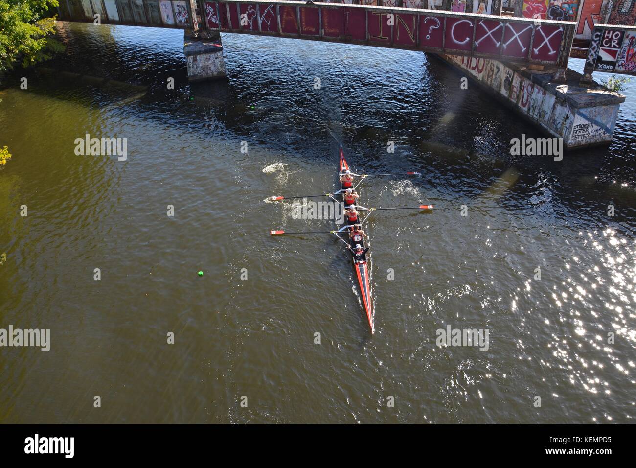 Rowers/Crew teams competing in the Head of the Charles Regatta during ...