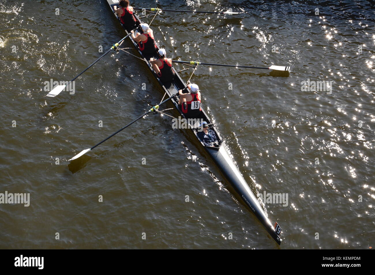 Rowers/Crew teams competing in the Head of the Charles Regatta during ...