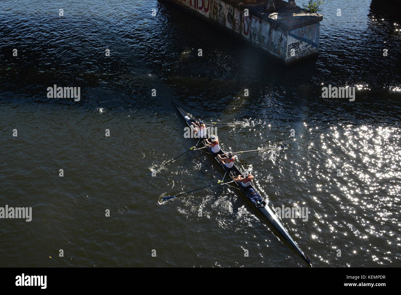 Rowers/Crew teams competing in the Head of the Charles Regatta during ...