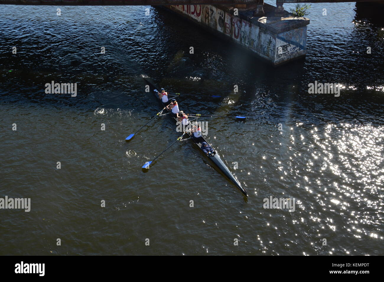 Rowers/Crew teams competing in the Head of the Charles Regatta during ...