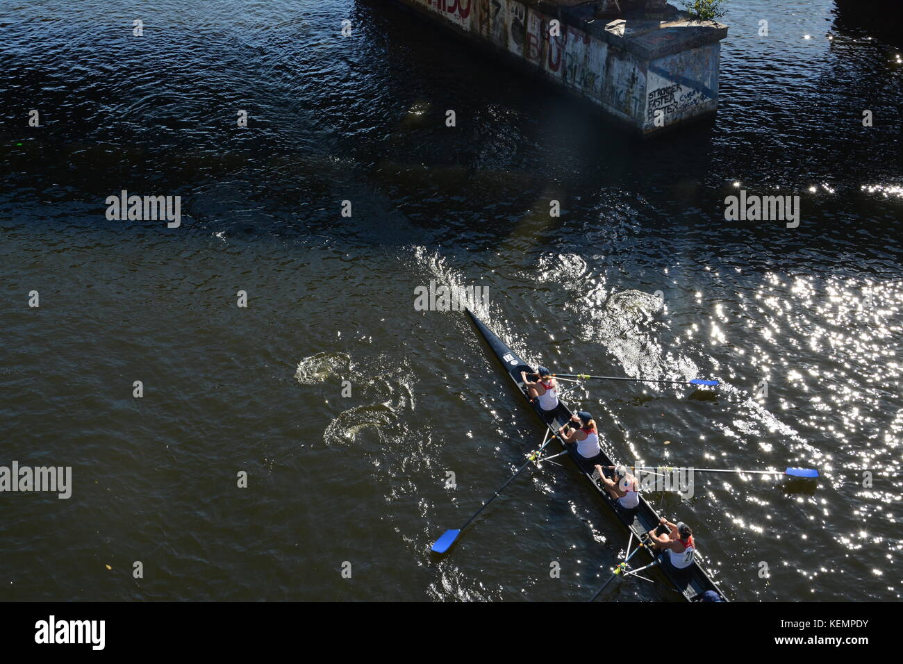 Rowers/Crew teams competing in the Head of the Charles Regatta during ...