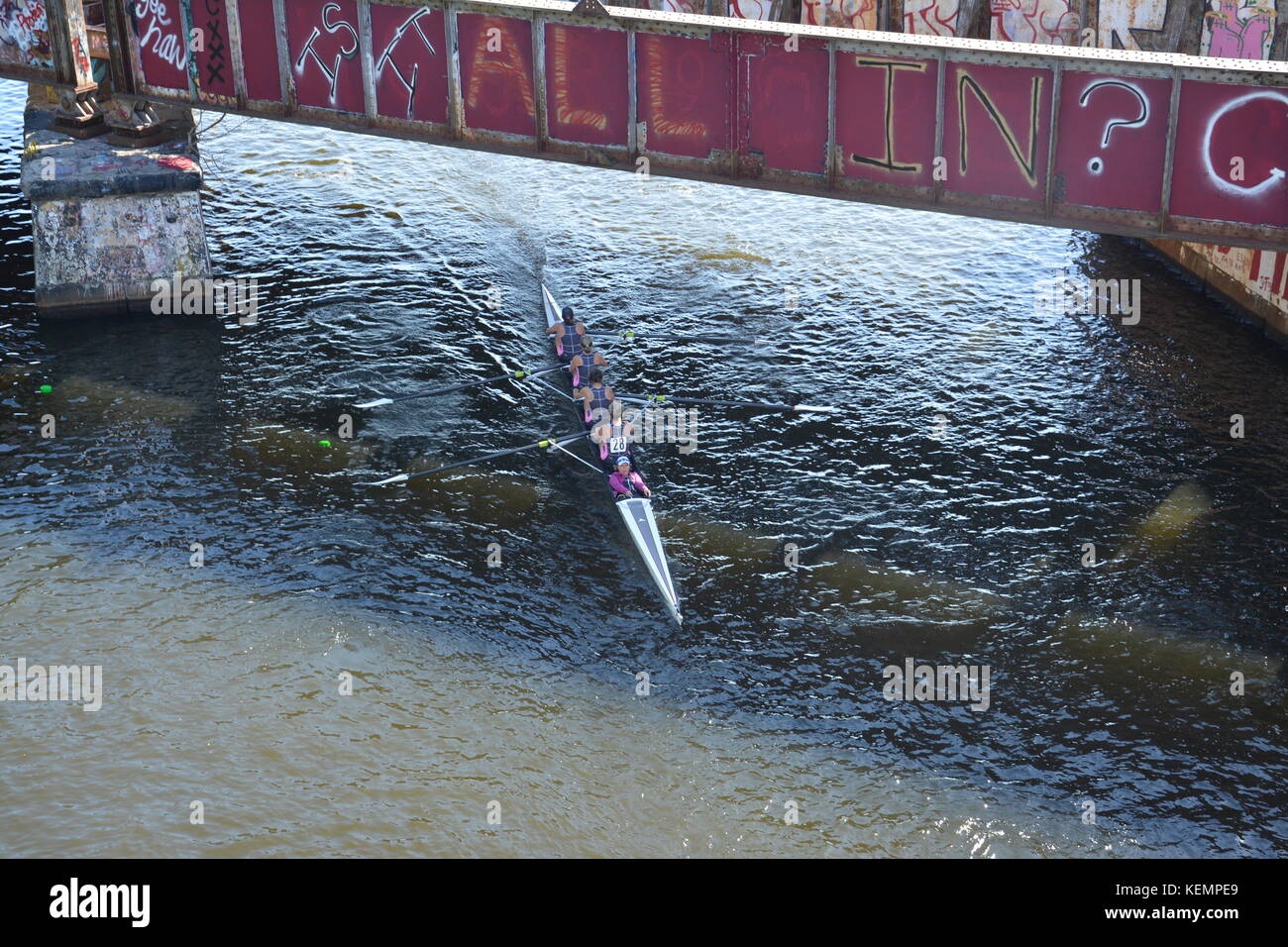 Rowers/Crew teams competing in the Head of the Charles Regatta during ...