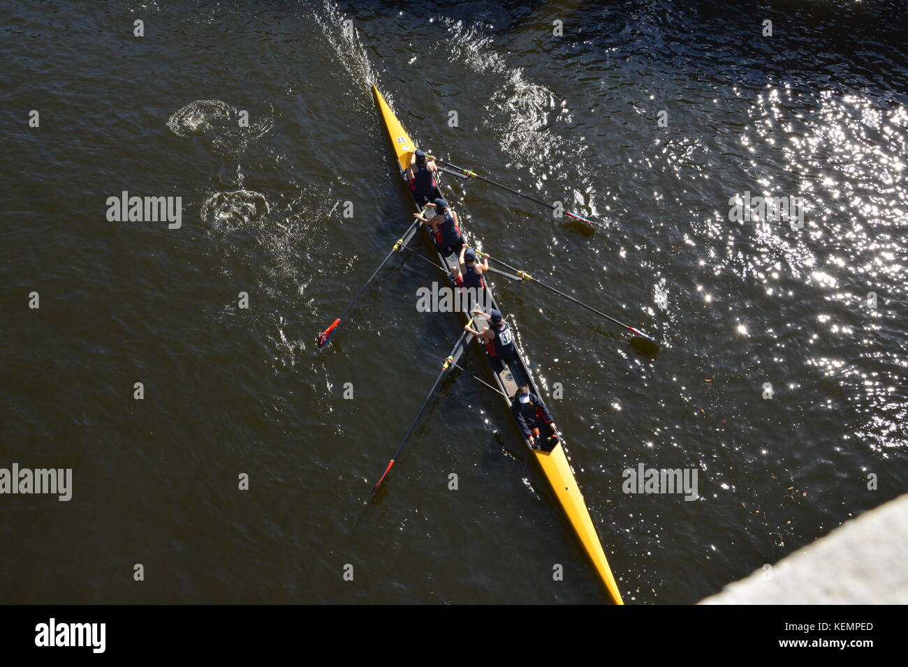 Rowers/Crew teams competing in the Head of the Charles Regatta during ...