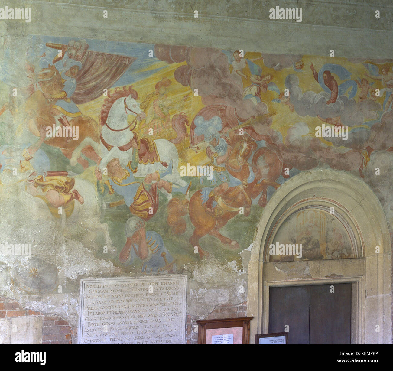 Verona Veneto Italy. Basilica of Saint Zeno the cloister. Built 13th ...