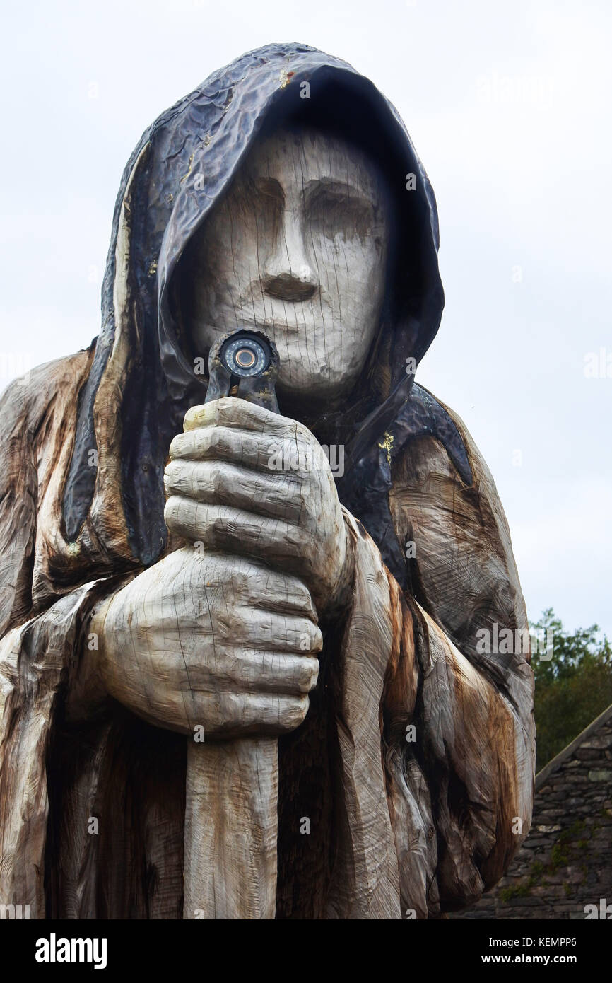 Druid Statue, Molly Gallivans Visitor Centre, Bonane, Kenmare, County ...