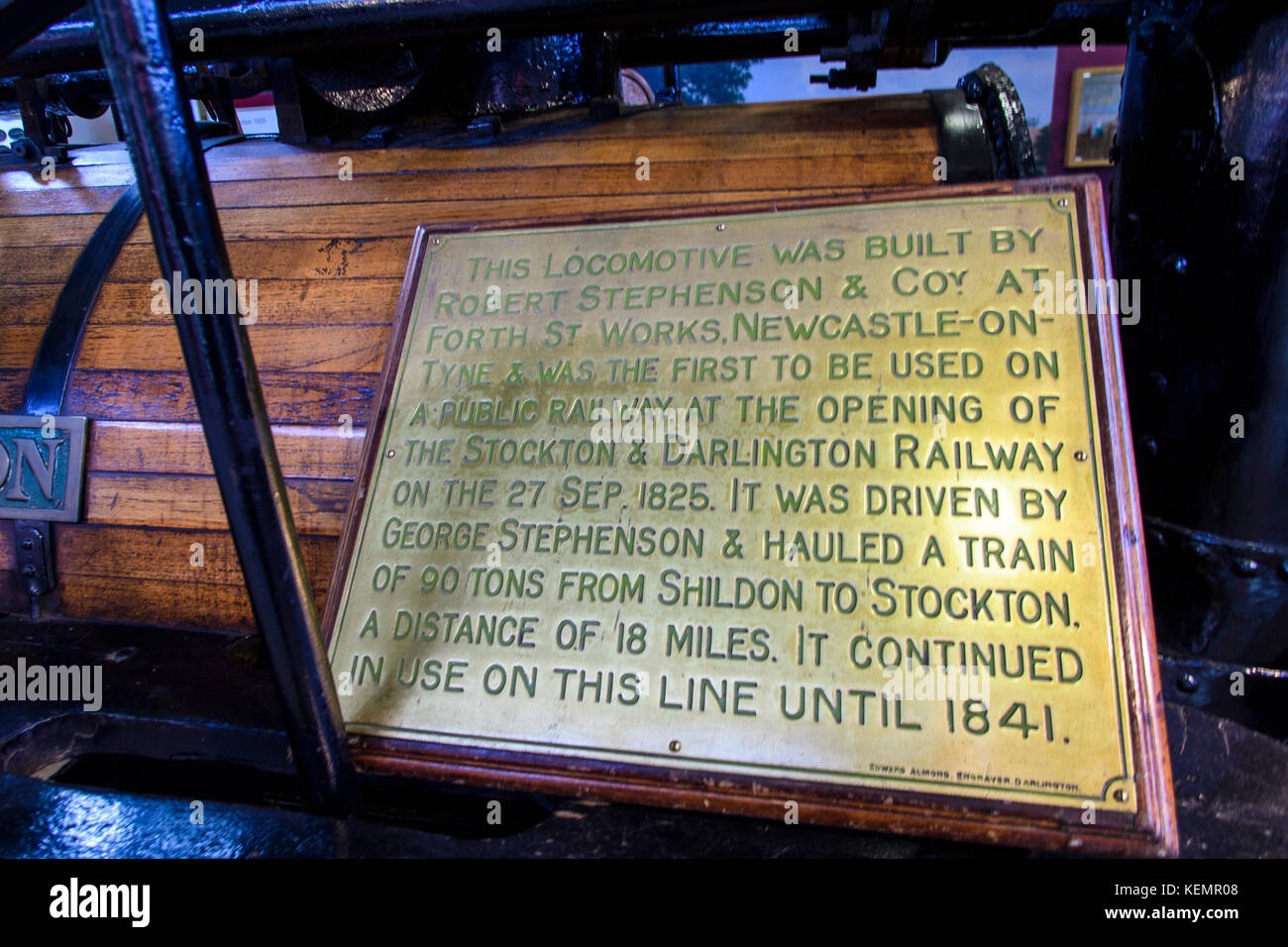 Stock Photo - Locomotion No. 1 was built by George Stephenson for the ...