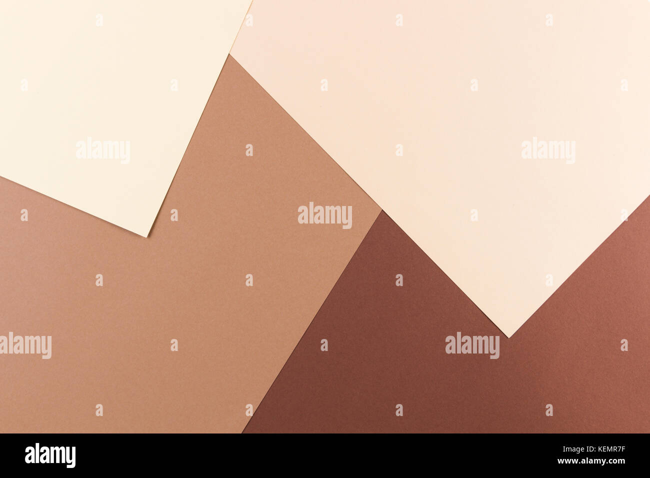 Color papers geometry composition background with pink, beige and brown ...