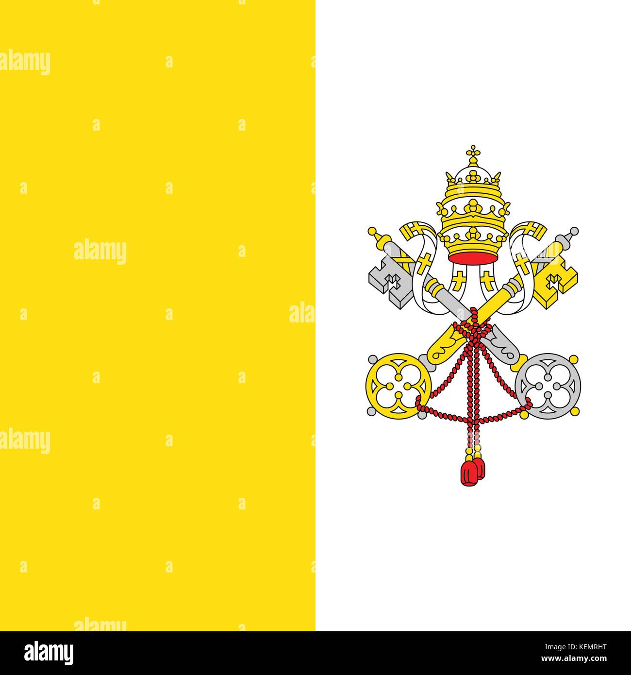 Vatican flag catholicism Stock Vector Images - Alamy