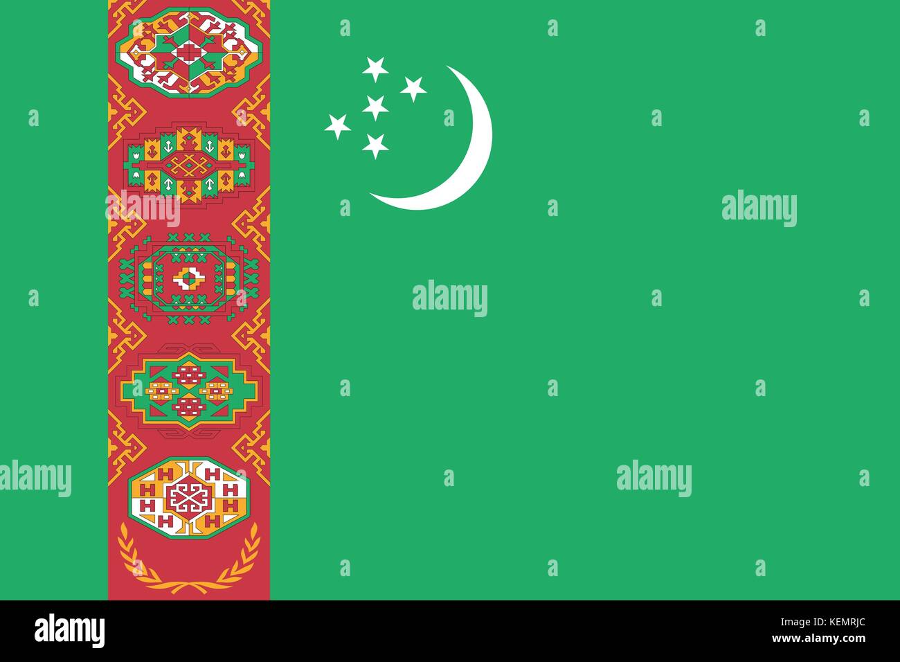 Turkmenistan pattern Stock Vector Images - Alamy