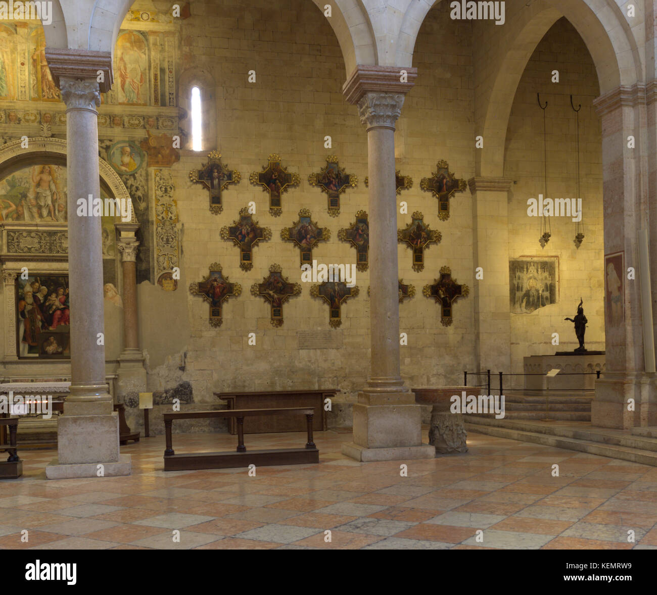 Verona Veneto Italy. Basilica of San Zeno, also known as Saint Zeno ...
