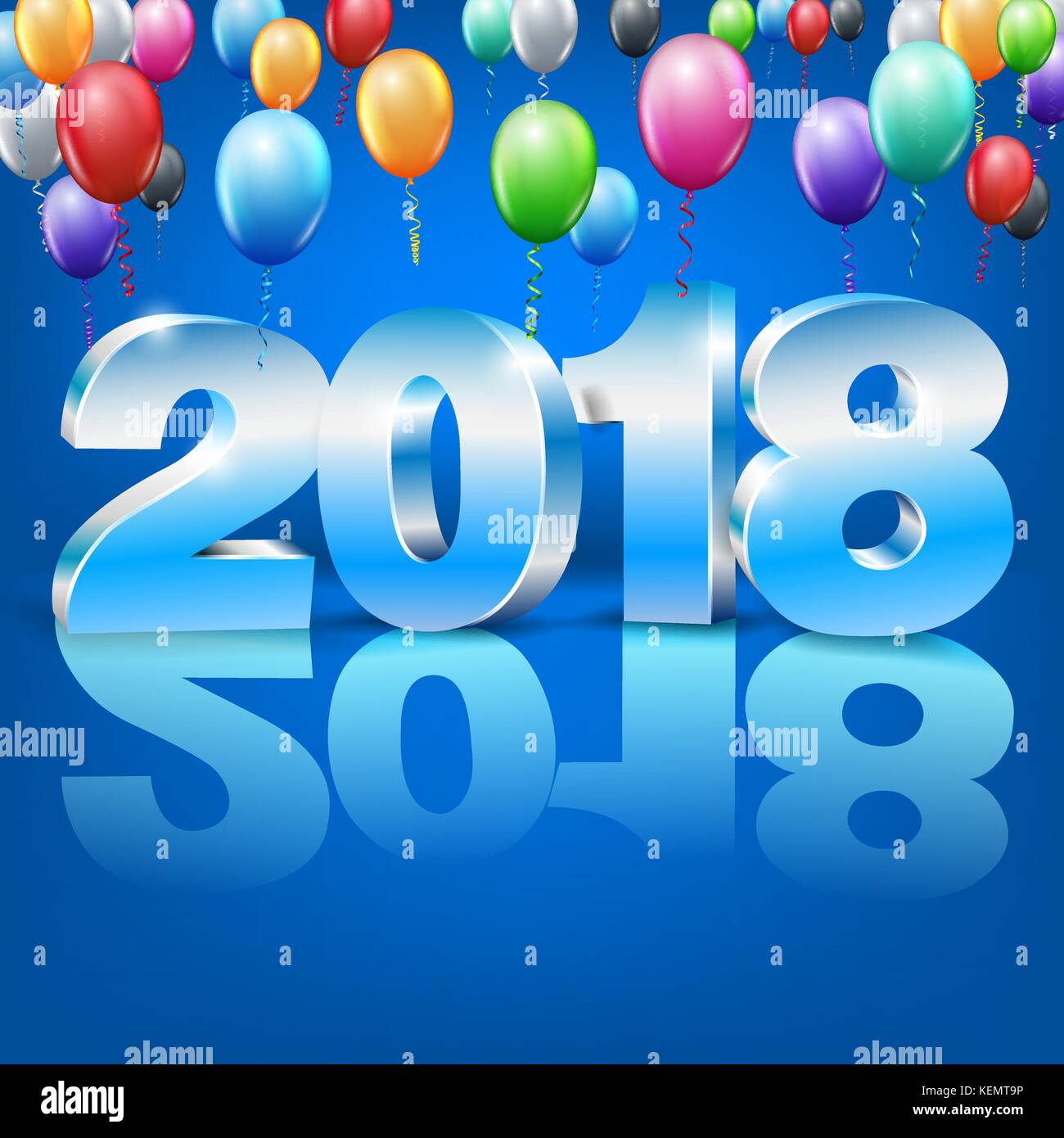 New Year 2018 Stock Vector Image & Art - Alamy