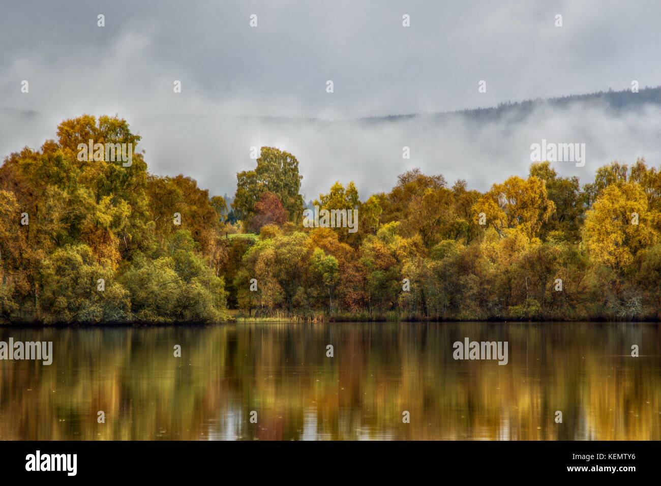 Muir of Dinnet NNR, Cairngorms, Scotland, UK. Autumn 2017 Stock Photo ...