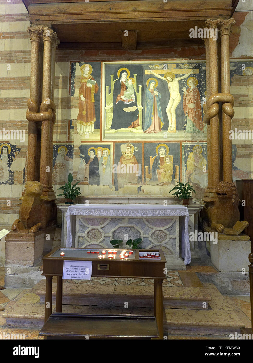 Verona Veneto Italy. Basilica of San Zeno, also known as Saint Zeno ...