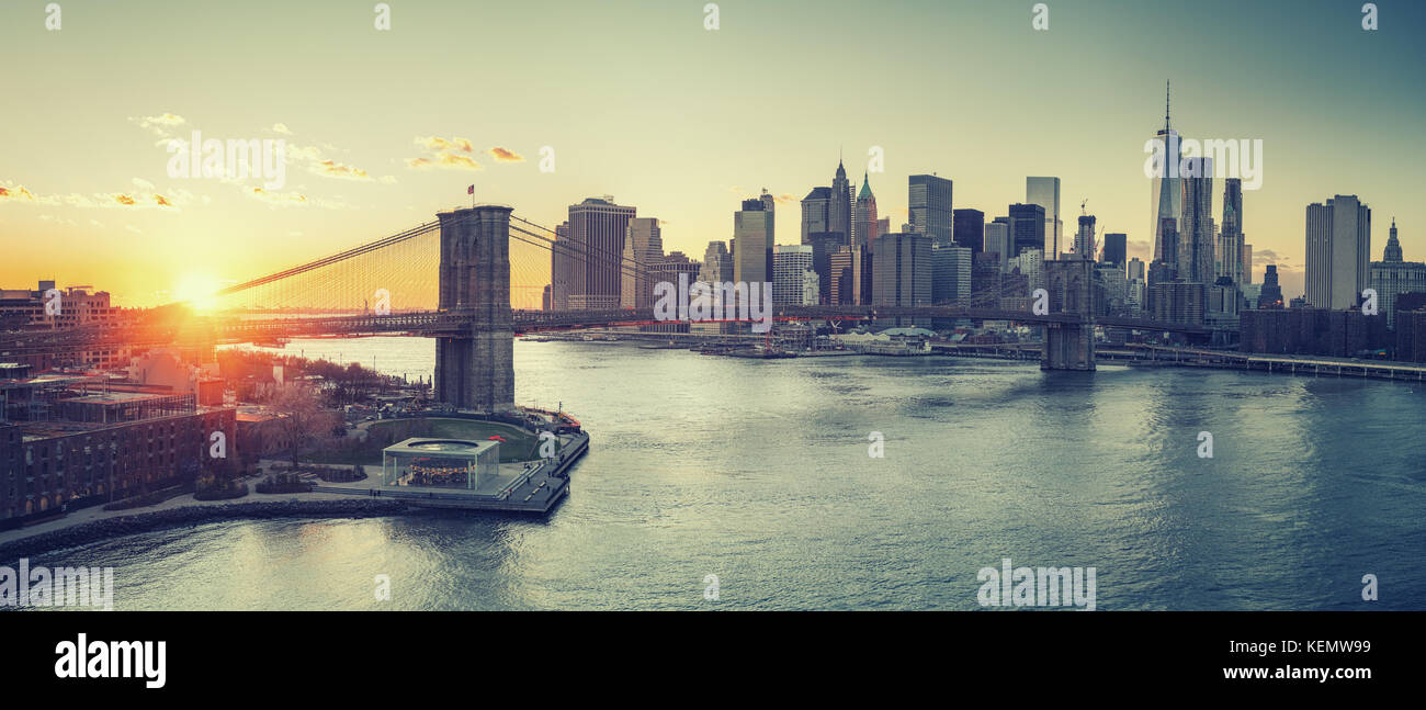 Brooklyn Bridge Sunset Wallpaper