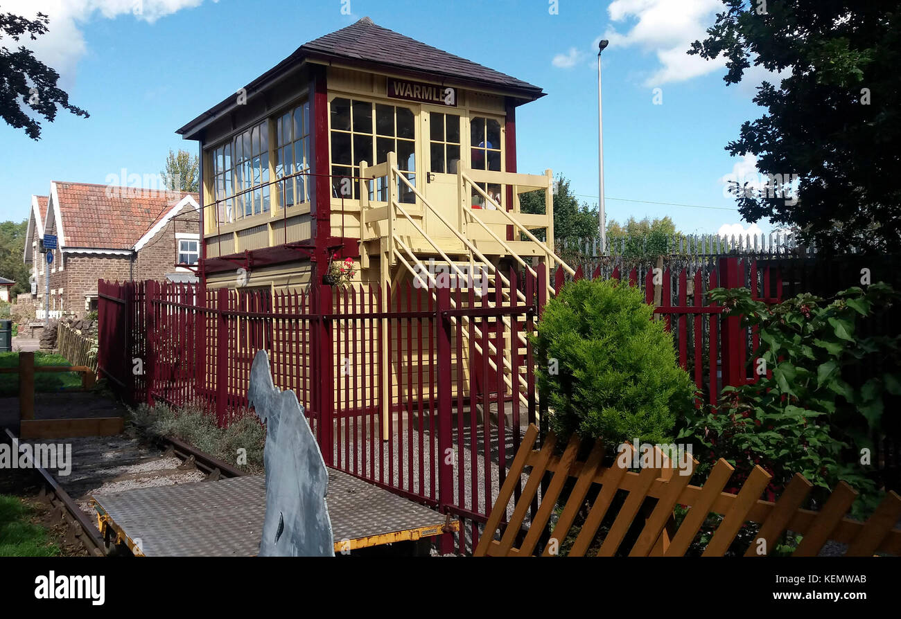 Restored Warmley Station Signal Box on the Avon Cycle Path between ...
