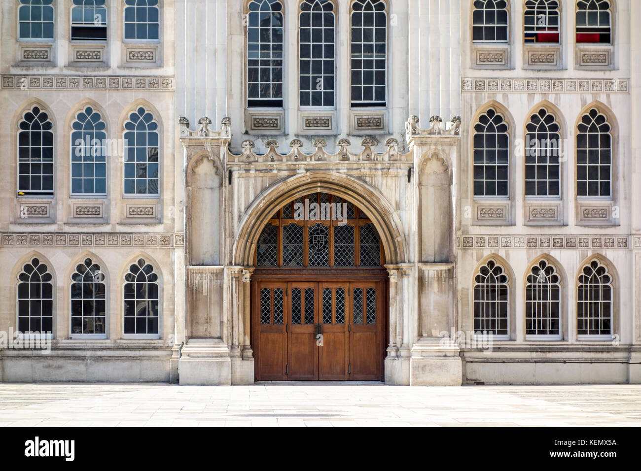 Guildhall London Building Grand Entrance façade town hall and ...