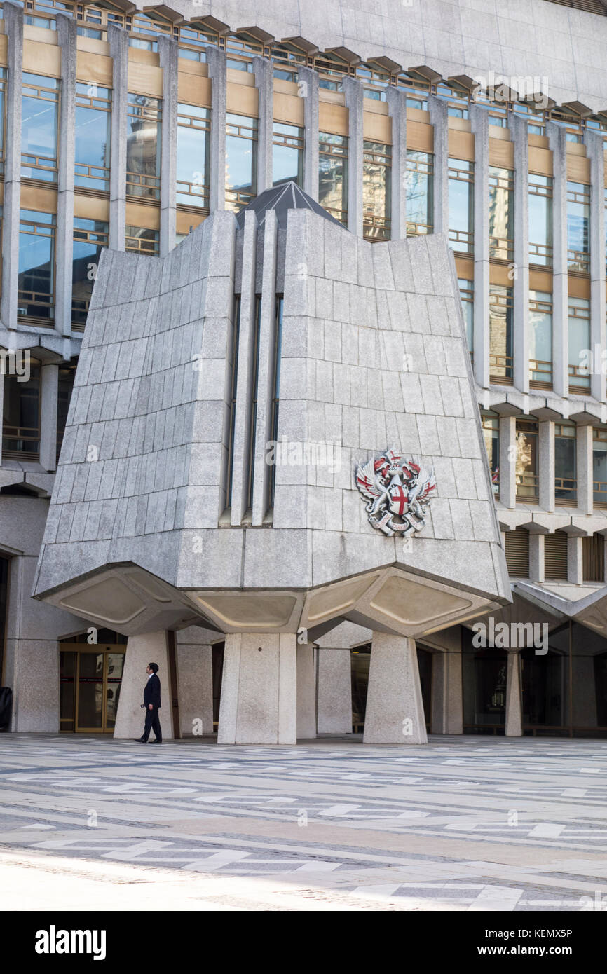 Modernist architecture Guildhall West Wing / Guildhall Library building ...