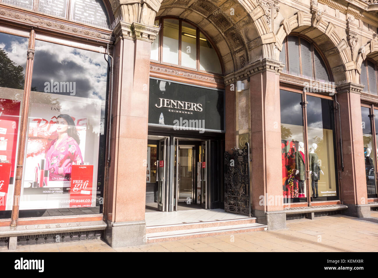 Jenners department store entrance, Edinburgh, Scotland, UK Stock Photo ...