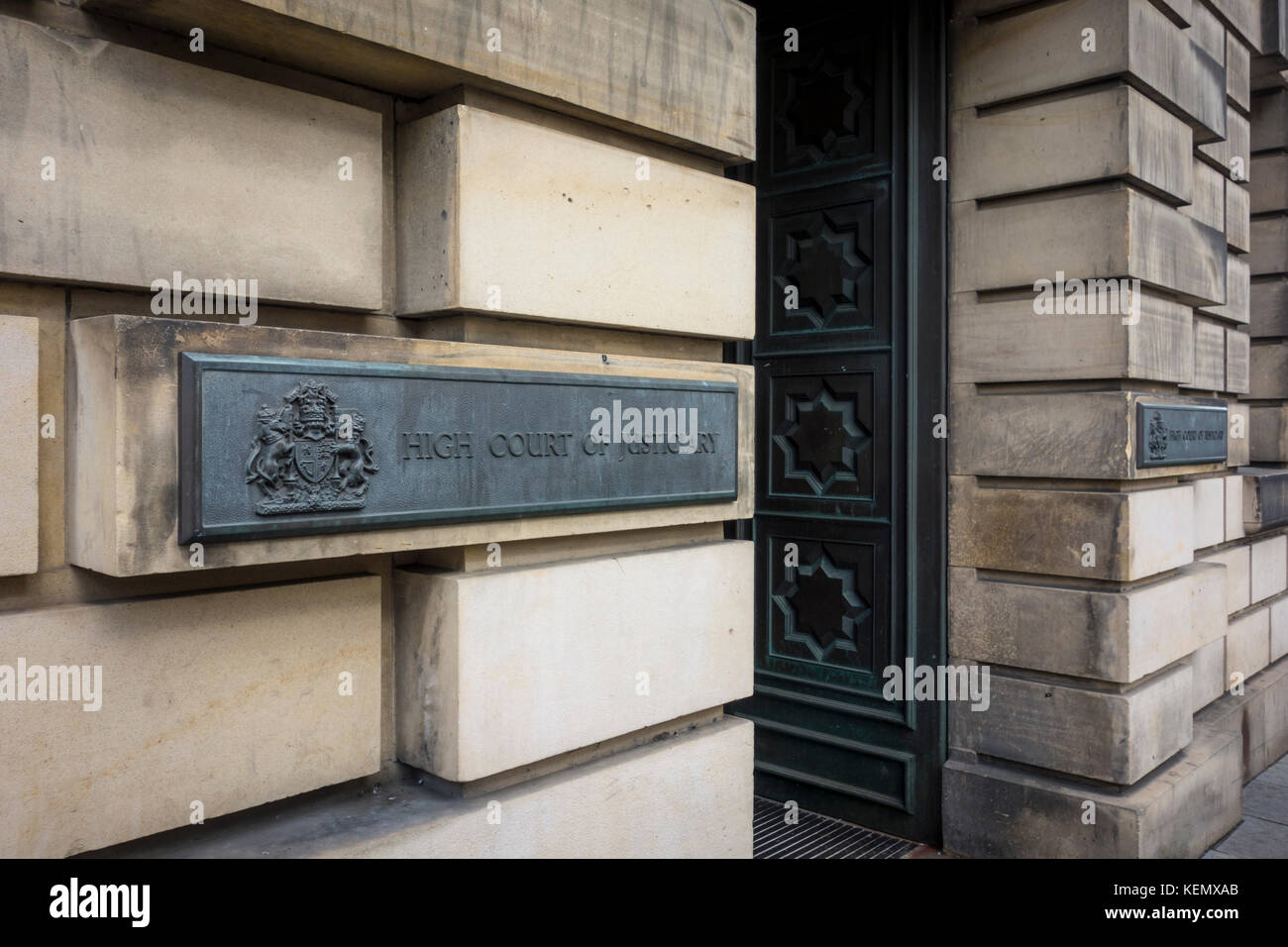 Sign outside High Court of Justiciary, supreme criminal court in ...
