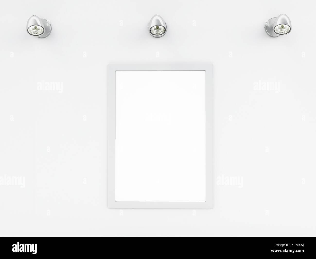 3d illustration. Empty frame template with place for your text and ...