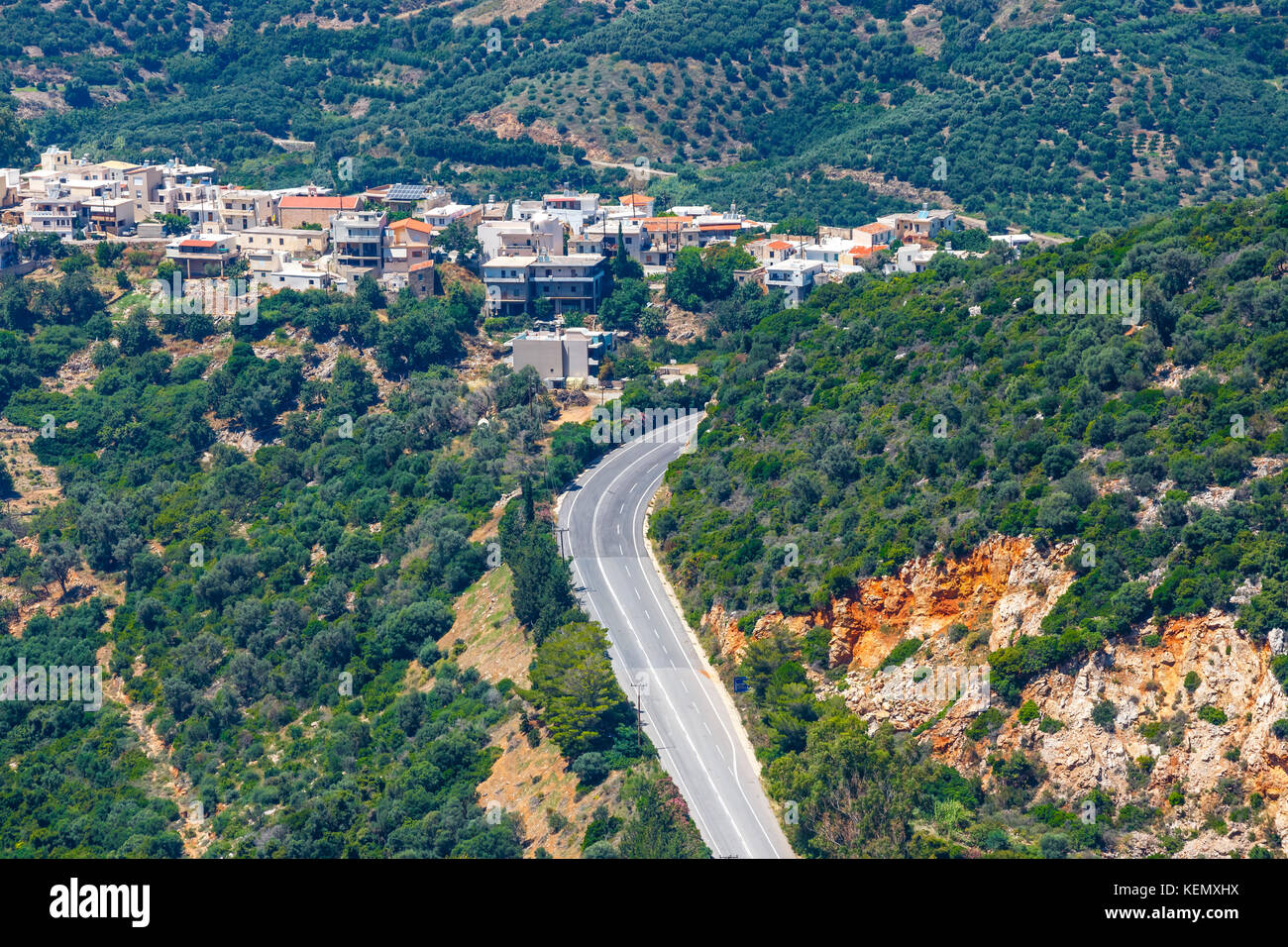 Beautiful mountain landscape near Kritsa Village, Katharo Plateau ...