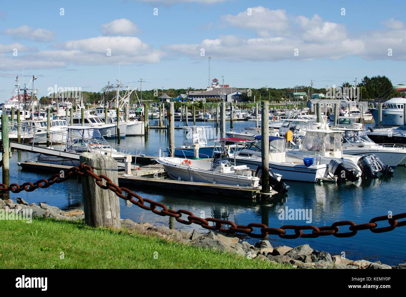 Scenic Sandwich Marina on Cape Cod Stock Photo - Alamy
