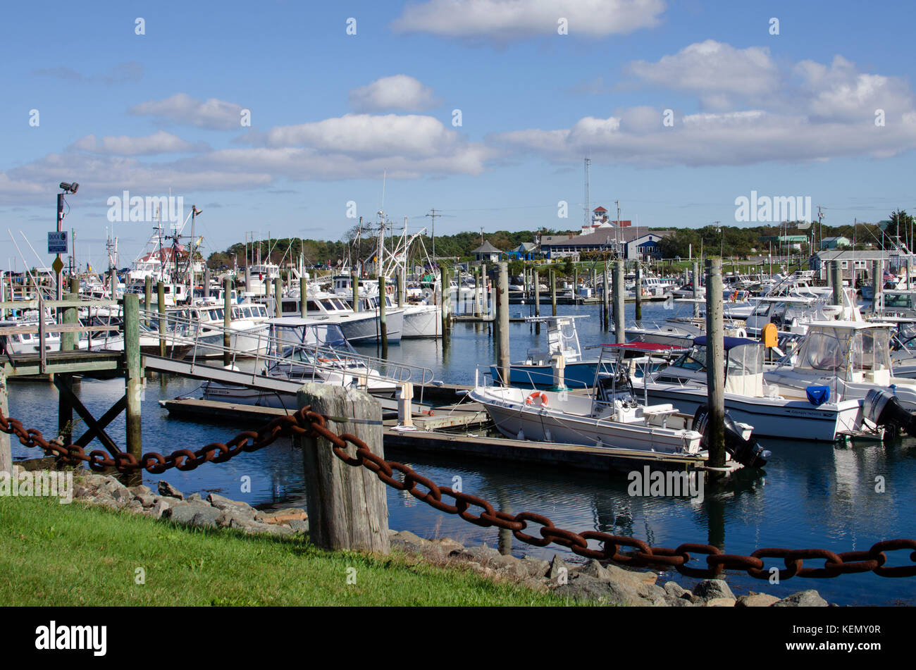 Sandwich Marina on Cape Cod Stock Photo - Alamy