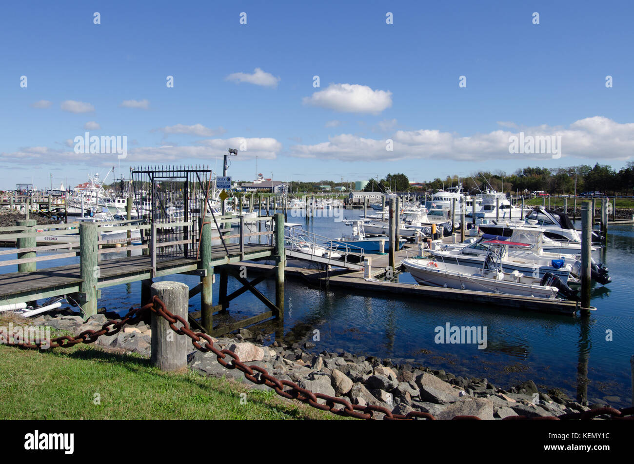 Sandwich Marina on Cape Cod Stock Photo - Alamy