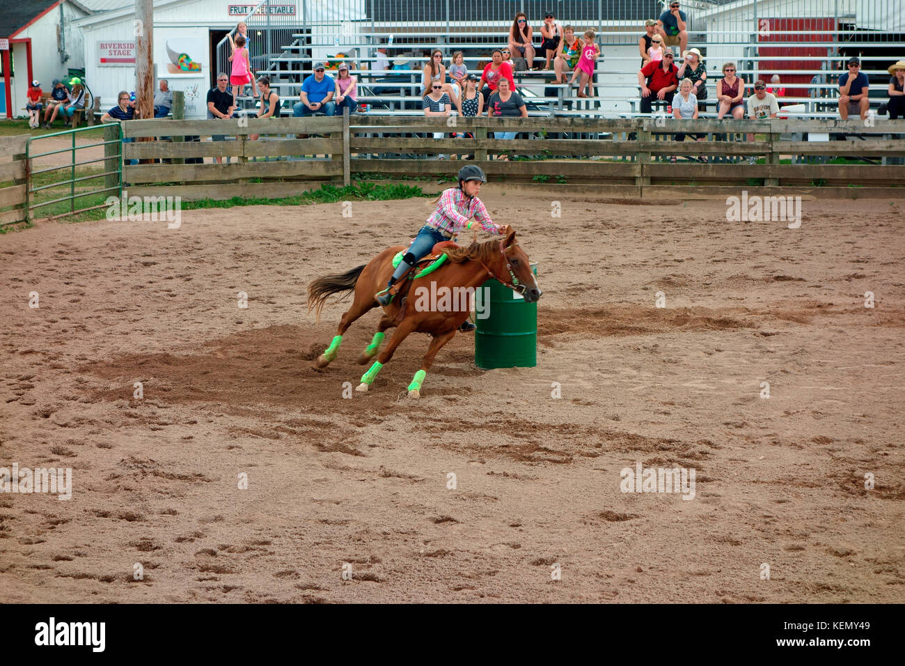 Barrel racing hi-res stock photography and images - Alamy