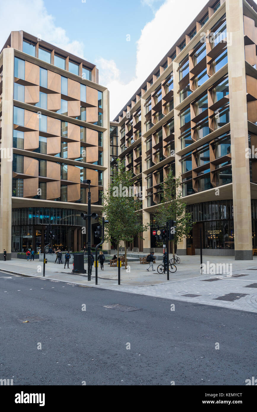 Bloomberg European headquarters, in the City of London, as seen from ...