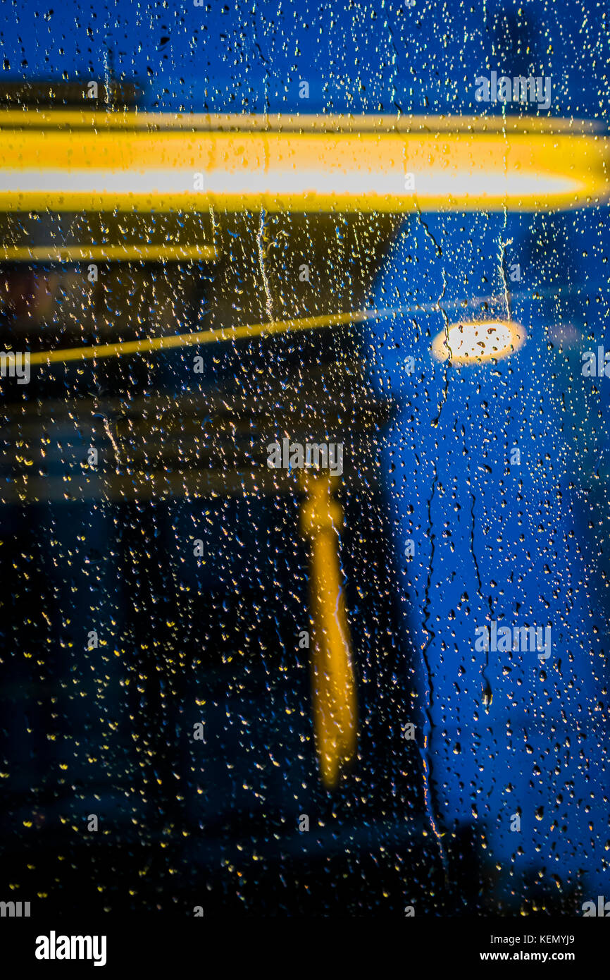 Train window rain hi-res stock photography and images - Alamy