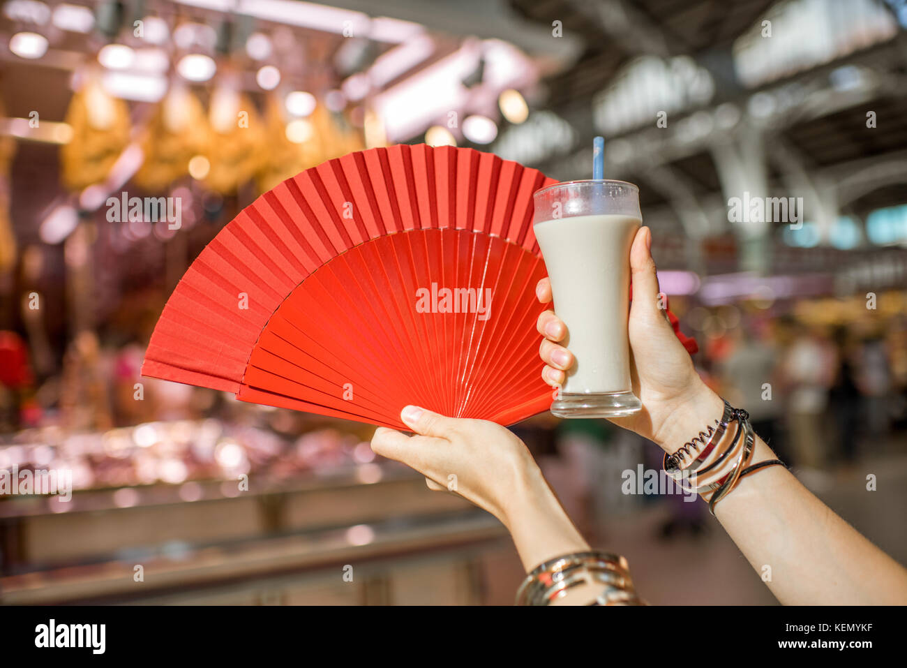 Horchata traditional spanish drink Stock Photo - Alamy
