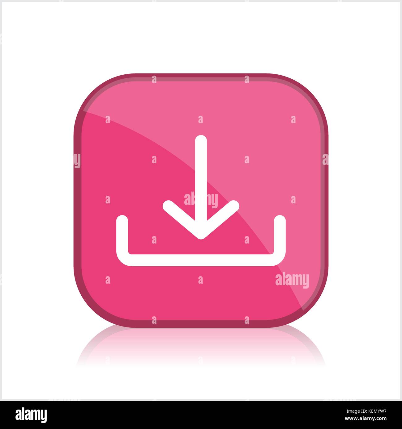 Web Button "In box Stock Photo - Alamy