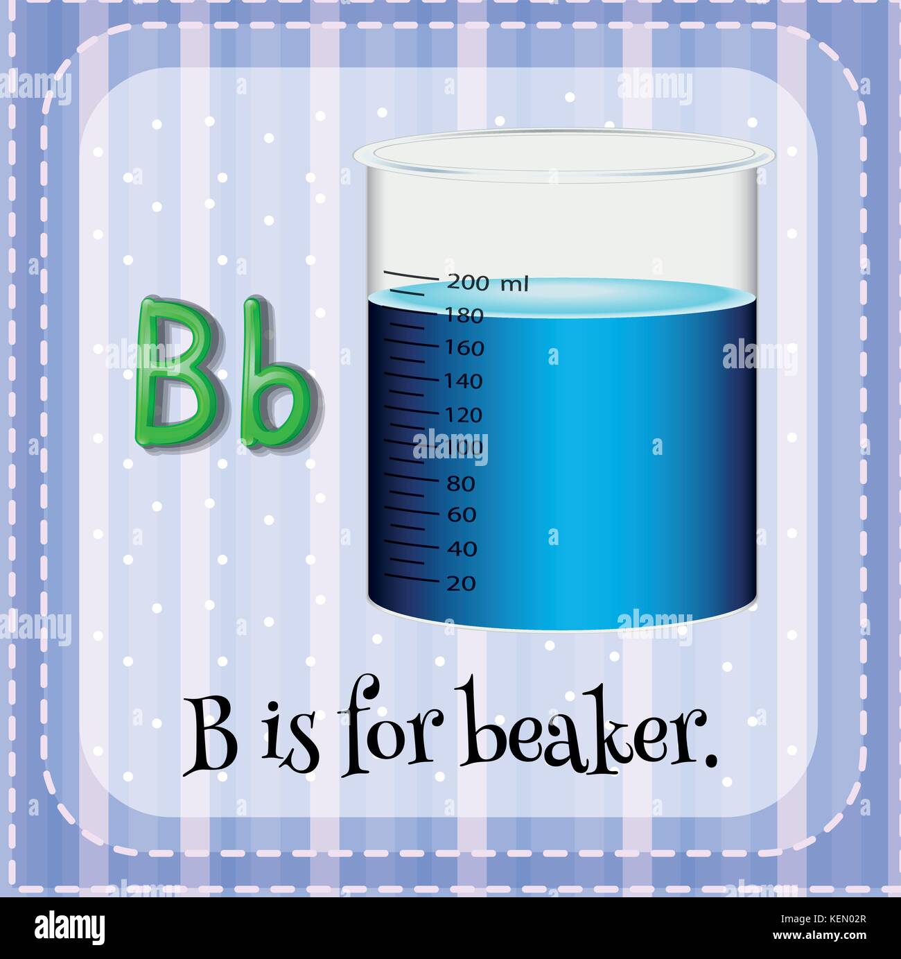 A letter B which stands for beaker Stock Vector Image & Art - Alamy