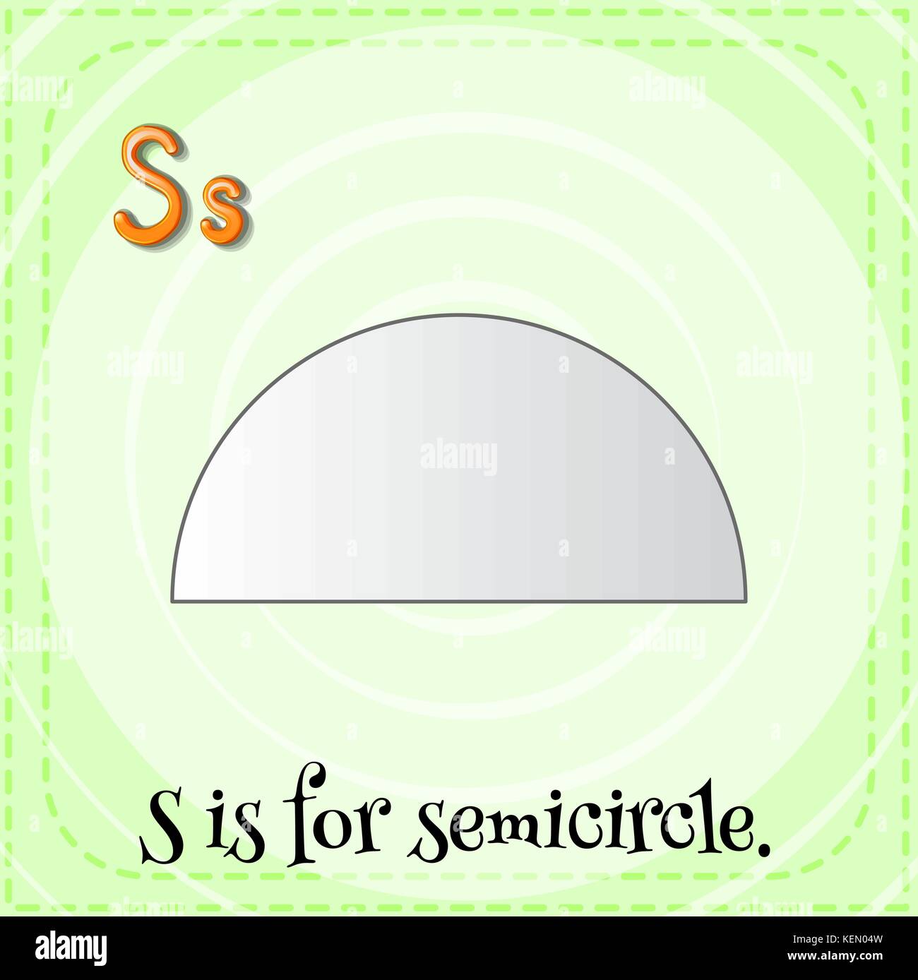Illustration of a letter S is for semicircle Stock Vector Image & Art ...